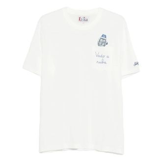 MC2 Saint Barth Homme, Tops, Blanc, Taille: L T-shirt taschino