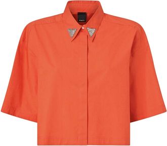 Pinko Pinko, Femme, Blouses et Chemises, Orange, Taille: 36 FR Chemises