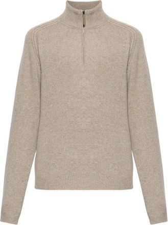 Sease Halbrei&szlig;verschluss-Pullover aus Kaschmir - - Knitwear - Herren - Beige - M