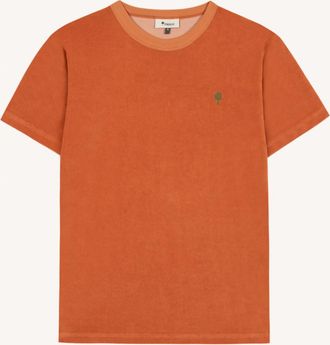 Faguo T-shirt velours brique - LUGNY