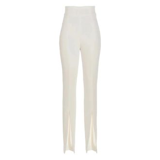 Pinko Pinko, Femme, Pantalons, Blanc, Taille: 36 FR Zannone Crepe Stretch Pantalons