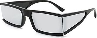 Generic 2025 Designer Punk Retro Small Square Street Shot lunettes de soleil, lunettes de fête en plein air pour hommes et femmes (couleur : D, taille : moyen