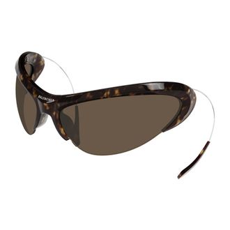 Balenciaga Sonnenbrille mit ausziehbaren B&uuml;geln in Havanna Braun - - Accessories - unisex - Braun - ONE SIZE