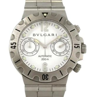 Bulgari Montre Pre-owned Vintage - Homme - Pre-owned - Blanc - Taille: ONE Size