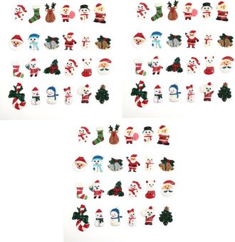 STOBOK 1 Satz Weihnachtliche Diy-accessoires Wirbelt Weihnachtsgirlande Dekorationen Gegenwärtig Weihnachtliche Schokoladenform Ornamente Weihnachtsaufkleber