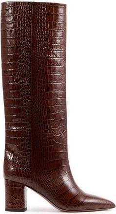 PARIS TEXAS Bottes ANJA en cuir de veau effet croco
