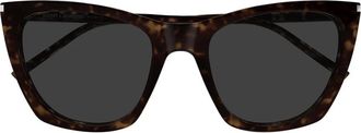 Saint Laurent Kate Thin Sonnenbrille - - Accessories - unisex - Braun - 55 MM