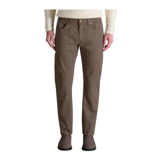 Jeckerson Hose mit Rei&szlig;verschluss und Knopf mit Taschen - - Trousers - Herren - Braun - W29