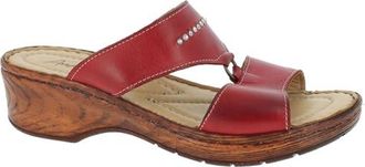 Andrea Conti Mules pour Femme, Rouge, 39 EU
