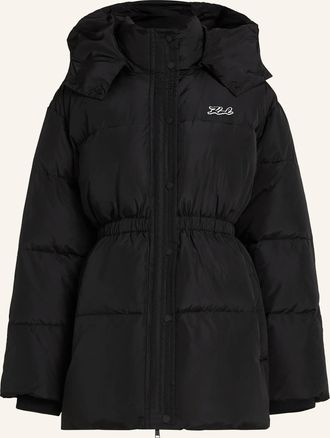 Karl Lagerfeld Mantel schwarz