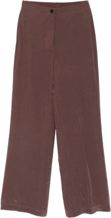 Seventy Femme, Pantalons, Brun, Taille: 42 FR Wide Pantalons