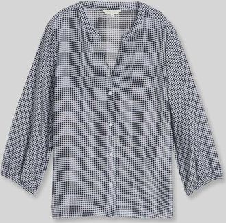 Tom Tailor Loose Fit Langarmbluse aus Viskose-Mix
