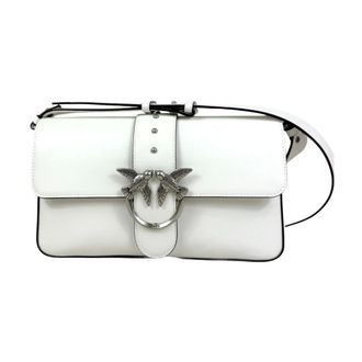 Pinko Pinko, Femme, Sacs, Blanc, Taille: ONE Size Love One Classic Slouchy