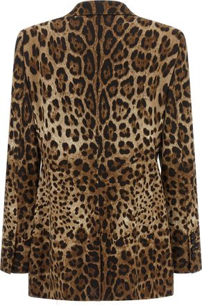 Dolce & Gabbana Womens Brown Wool Blazer Clothing