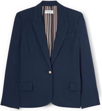 Motivi Femme, Vestes, Bleu, Taille: 34 FR Blazer Crois&eacute; avec Doublure Int&eacute;rieure Ray&eacute;e