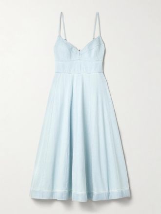 Zimmermann Robe Midi En Jean Acacia - Bleu