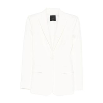 Pinko Wei&szlig;e Jacke Elegantes Design Layering - - Jackets - Damen - Wei&szlig; - M