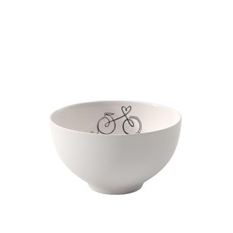 Villeroy & Boch Statement M&uuml;slischale Wei&szlig;, Schwarz, Sp&uuml;lmaschinenfest, Mikrowellensicher, Sch&uuml;ssel, Bowl, Schale, Premium Porcelain