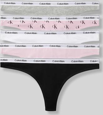 Calvin Klein Underwear Strings aus Baumwoll-Mix im 5er-Pack
