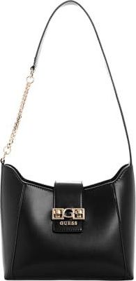 Guess sac &agrave; &eacute;paule Jane Hobo Bag Black noir