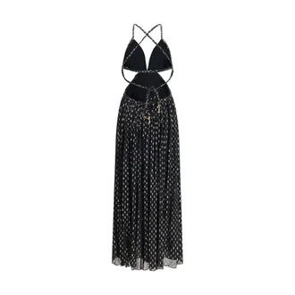 Zimmermann Womens Black Viscose Long Dress