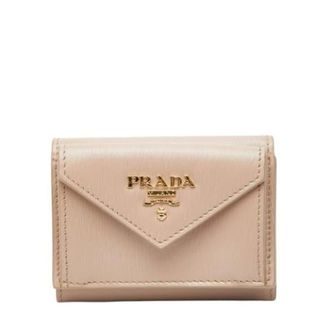 Prada Portefeuille en cuir Pre-owned - Femme - Pre-owned - Rose - Taille: ONE Size