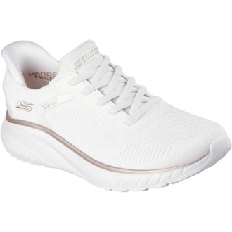 Skechers BOBS Sport Squad Chaos Textil Damen Sneakers Wei&szlig;/Gold
