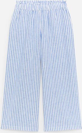 Arket Lockere Hose Aus Baumwolle Und Leinen -Blau