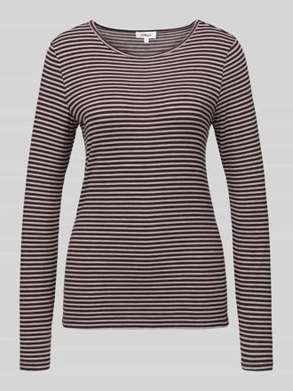 s.Oliver Red Label Regular Fit Langarmshirt aus Viskose-Mix