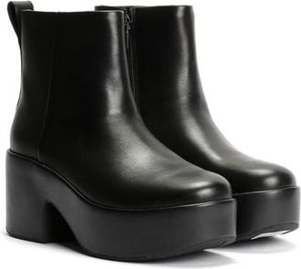 FitFlop Platfforms Heeled Bottes en cuir pour femme Noir, Noir, 38.5 EU