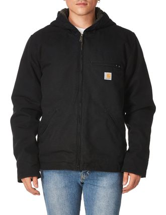 Carhartt Work in Progress 104392 Rugged Flex Relaxed Fit Duck Detroit Jacket BLACK XXL