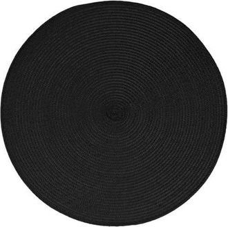 Paris Prix Secret de Gourmet - Set de Table Rond Tress&eacute; 38cm Noir