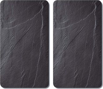 KESPER | Multi-Glasschneideplatte, Material: Glas, Maße: 52 x 30 x 0,8 cm, Motiv: Schiefer, Farbe: Dunkelgrau | 36523 13