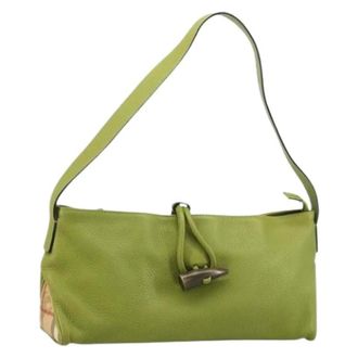 Burberry Sac bandouli&egrave;re vintage Pre-owned - Femme - Pre-owned - Vert - Taille: ONE Size