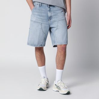 Carhartt Work in Progress Double Knee Shorts Blue/Heavy Stone Bleached