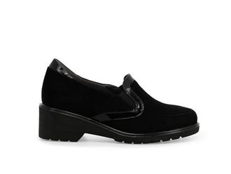 Melluso Mocassins en Daim Noir pour Femme r35727z 38