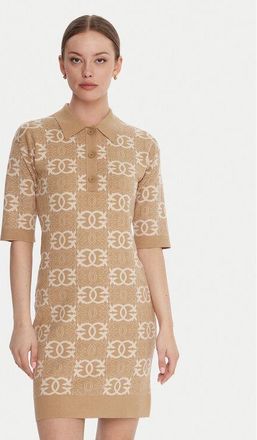 Pinko Strickkleid Nothing 106039 A2YD Beige Regular Fit