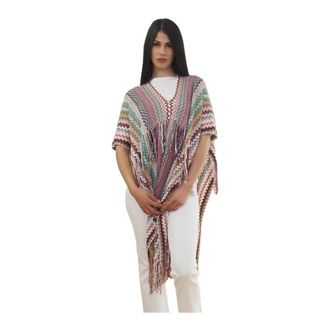 Missoni Poncho Long Zig-Zag - Femme - Blouses et Chemises - Multicolore - Taille: ONE Size