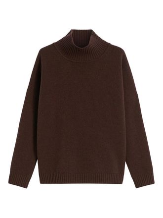 Max Mara U-Boot-Pullover - Dunkelbraun