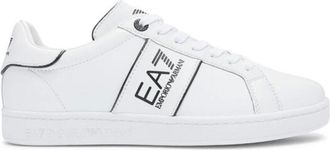 Emporio Armani Homme, Chaussures, Blanc, Taille: 40 EU Classic Logo Baskets