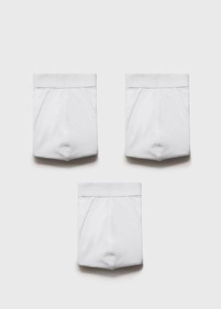Mango Lot 3 slips combin&eacute;s blanc - Homme - XL - MANGO MAN
