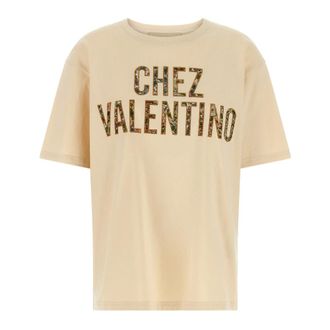 Valentino Garavani Femme, Tops, Beige, Taille: 36 FR Apr&egrave;s L Hiver T-Shirt
