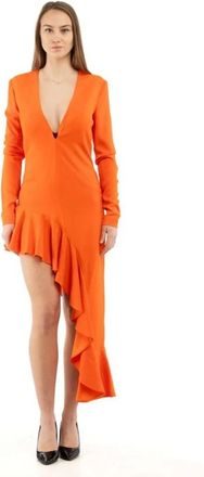 Moschino Femme, Robes, Orange, Taille: 38 FR Dress With Drape