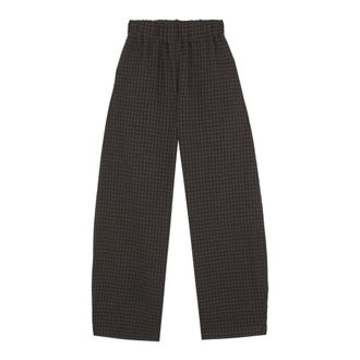 Cortana Nuna- dunkle Jacquard-Karohose - - Trousers - Damen - Braun - M