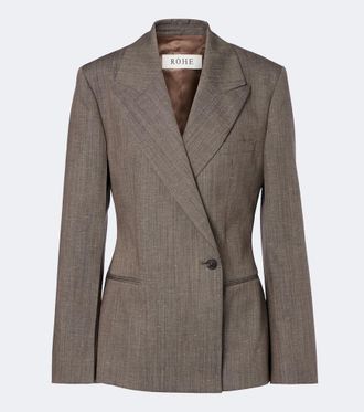 R&oacute;he R&oacute;he Blazer en laine m&eacute;lang&eacute;e