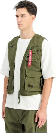 Alpha Industries Homme, Vestes, Vert, Taille: L Mesh Utility Vest