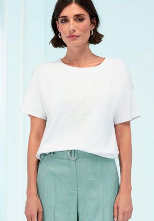 bianca Kurzarmshirt JULIE mit sch&ouml;nem Rundhalsausschnitt