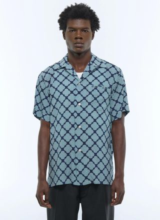 Fursac Chemise hawa&iuml;enne &agrave; motif parasols - Taille XL - Homme