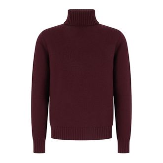 Alpha Studio Rollkragenpullover - - Knitwear - Herren - Rot - XL