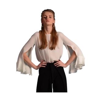 Moskada Bluse mit Offenem &Auml;rmel - Gr&ouml;&szlig;e 46 - - Blouses & Shirts - Damen - Wei&szlig; - 3XL